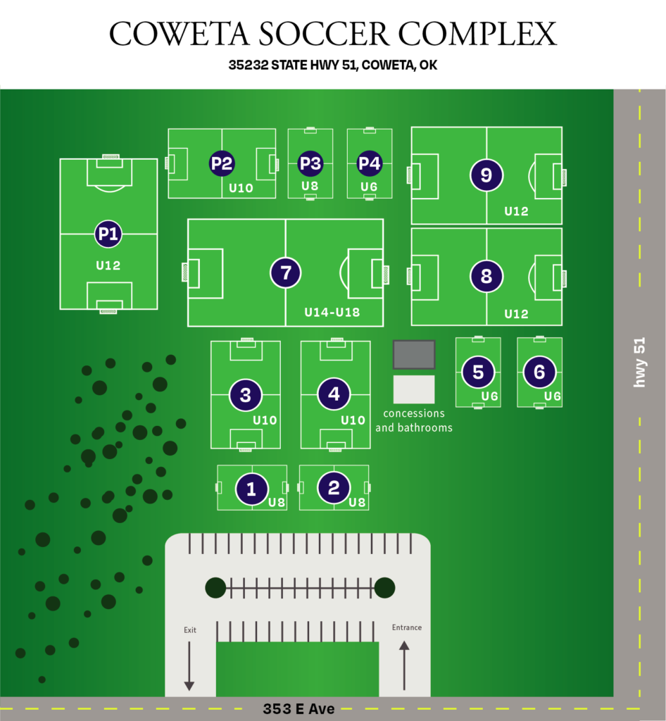 Coweta Soccer Complex Map & Layout – Coweta Soccer Club
